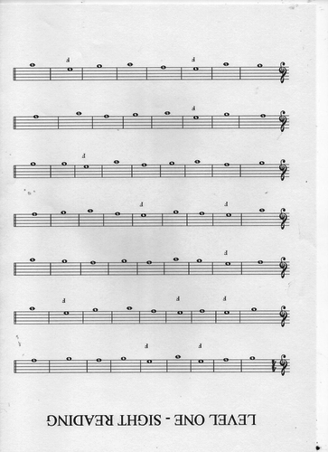 Level One - Sight Reading | Teaching Resources