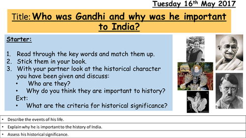 Who was Gandhi and why was he important to India? | Teaching Resources
