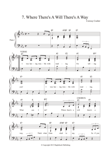 Where There's A Will There's A Way (song) | Teaching Resources