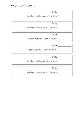 Year 2 Word problems - activities | Teaching Resources