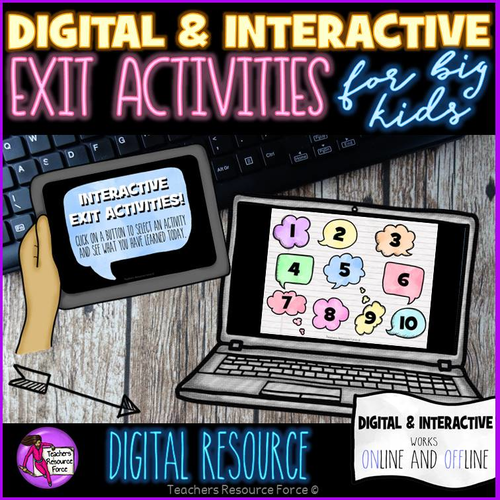 Digital Interactive Exit Activities | Teaching Resources Digital Interactive Exit Activities | Teaching Resources