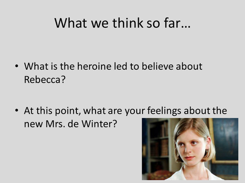 'Rebecca' by Daphne du Maurier Chapters Nine and Ten | Teaching Resources