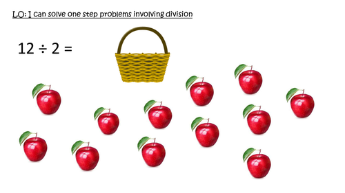 Division Year 1 Sharing Apples | Teaching Resources