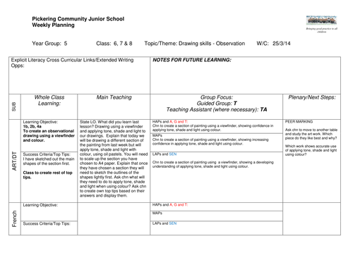 KS2 DRAWING SKILLS | Teaching Resources