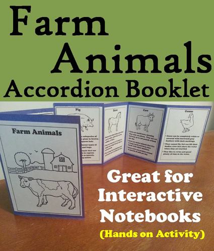 Farm Animals Accordion Booklet | Teaching Resources