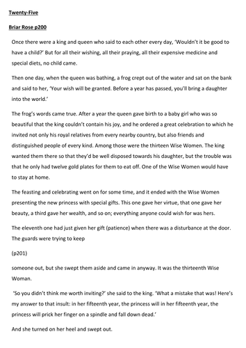 Literacy year3 Sleeping Beauty Briar Rose | Teaching Resources