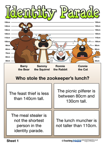 Identity Parades - Length Challenges | Teaching Resources