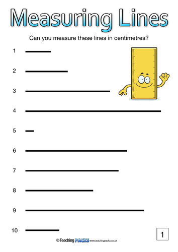 Measuring Lines - Activity Resource | Teaching Resources
