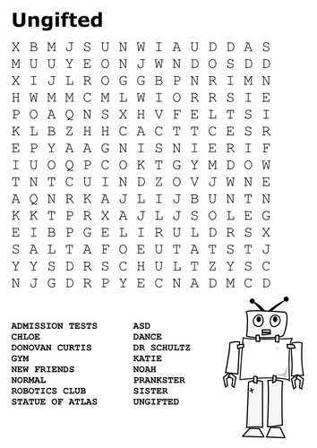 Ungifted Word Search | Teaching Resources