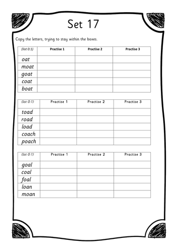 EYFS - Reception - Phonics Spelling Worksheet - oa sound - Look, Read ...