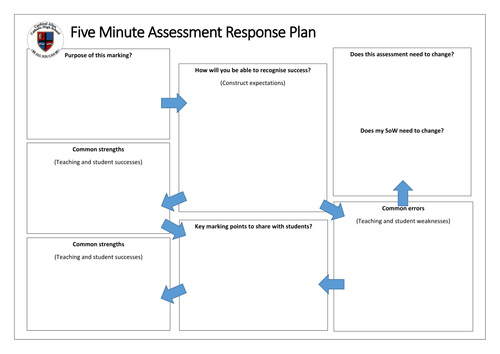 Five Minute Assessment Response Plan | Teaching Resources