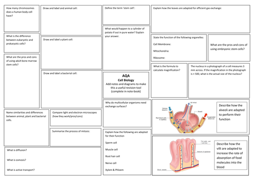 9-1 Cell Biology | Teaching Resources