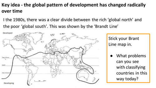 New AQA A geopgraphy spec - Brandt line + DTM, causes and consequences ...