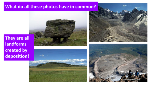 Glacial landforms created by deposition | Teaching Resources