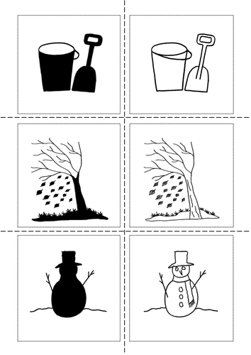 Silhouettes Matching. | Teaching Resources