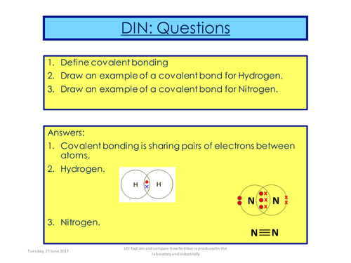 New AQA Haber Process and Fertiliser 2 lesson. | Teaching Resources