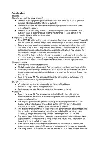 OCR A Level Psychology Social Studies Notes | Teaching Resources OCR A Level Psychology Social Studies Notes | Teaching Resources