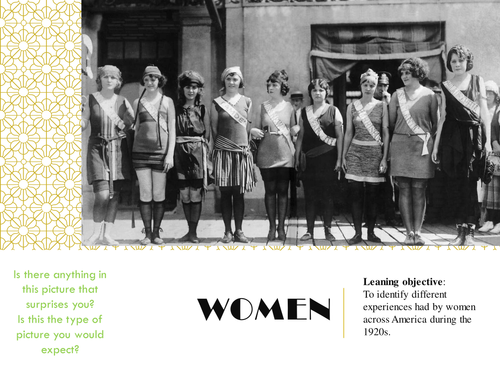 1920s Women in USA | Teaching Resources