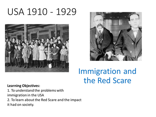 The Red Scare and Immigration | Teaching Resources