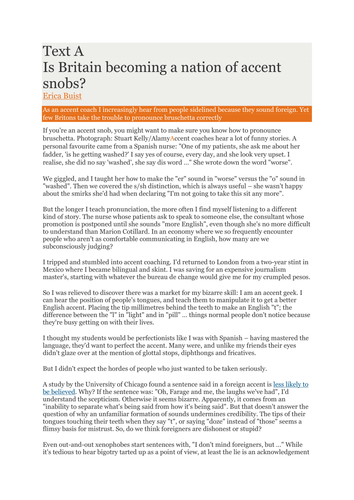 AQA English Language A Level Paired Diversity texts for Section B ...