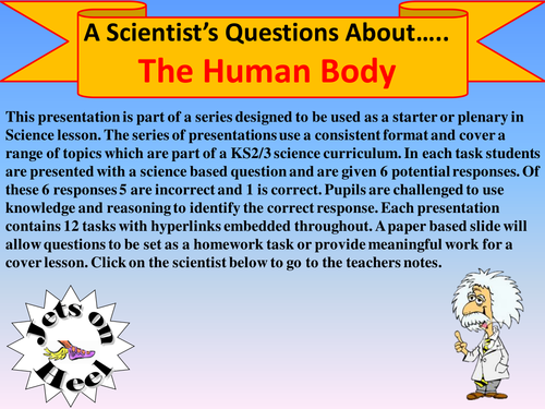 Scientists questions about the human body | Teaching Resources