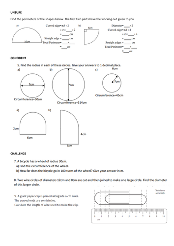 Circumference of a Circle | Teaching Resources