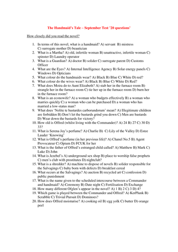 Quick post reading quiz | Teaching Resources