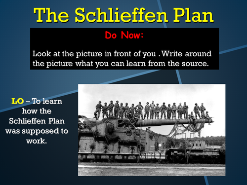The Schlieffen Plan & MAIN causes of WW1 | Teaching Resources