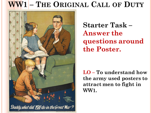 WW1 - Recruitment and Conscription | Teaching Resources