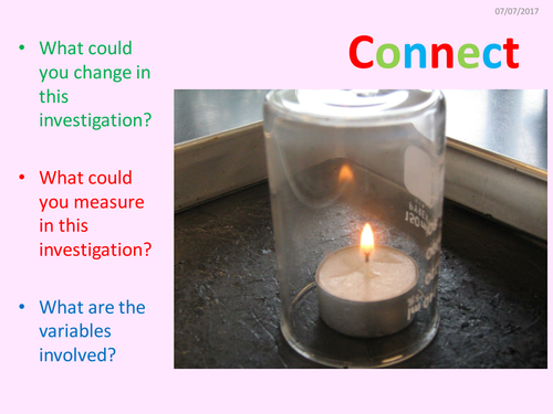KS3 Burning Candle Investigation (5 lessons) | Teaching Resources