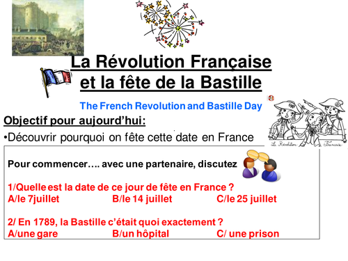 LA FETE DE LA BASTILLE | Teaching Resources