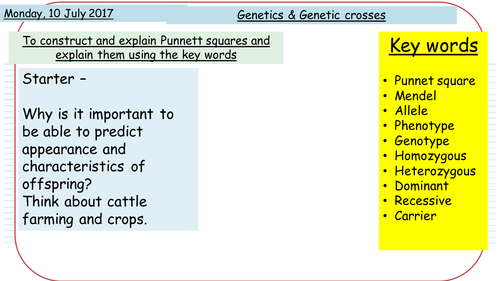 Genetics & Genetic disorders - NEW AQA GCSE | Teaching Resources