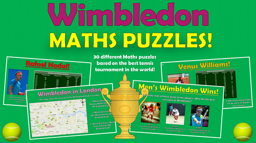 Wimbledon Maths Puzzles! | Teaching Resources