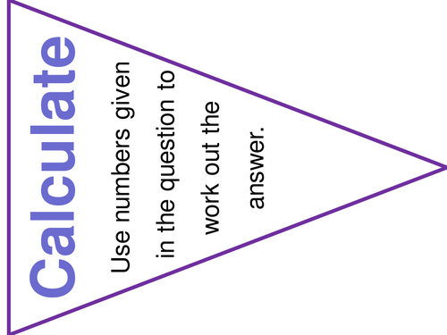 AQA Science Command word bunting (2018 spec keywords) | Teaching Resources