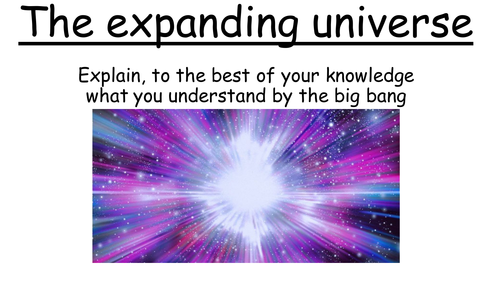 The expanding universe | Teaching Resources