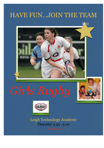 Girls rugby poster | Teaching Resources