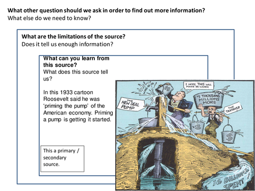 The New Deal Priming the Pump Source Analysis Activity | Teaching Resources