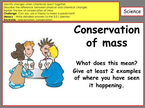 KS3 - Patterns of Reactivity - Conservation of Mass (Chemical Changes ...