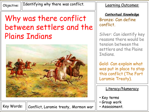 American West - Conflict/The Fort Laramie Treaty. | Teaching Resources