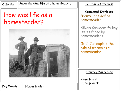 American West - Homesteaders/Farming. | Teaching Resources