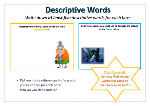 Descriptive Language | Teaching Resources