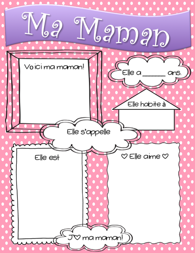 Ma Maman - My Mom : La Fête des Mères - Mother's Day activity ...