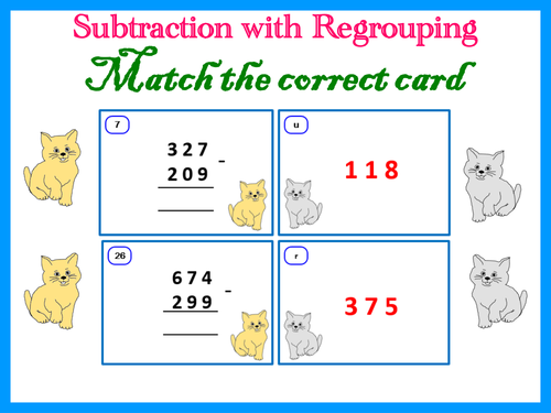 Subtraction with regrouping | Teaching Resources