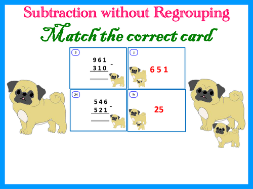 Subtraction without regrouping | Teaching Resources