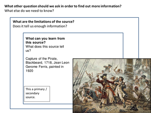 Blackbeard the Pirate Source Analysis Activity | Teaching Resources
