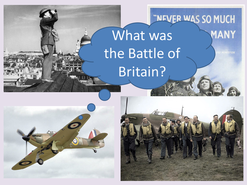 What was the Battle of Britain Starter Activity | Teaching Resources