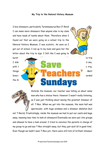 Year 2/3 Recount Comprehension / Guided Reading (3 levels of difficulty ...