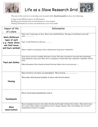 LIfe as a slave research grid | Teaching Resources