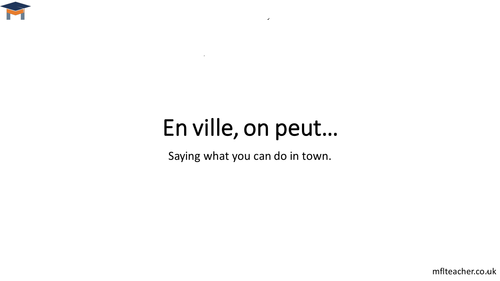 French - Activities in town | Teaching Resources