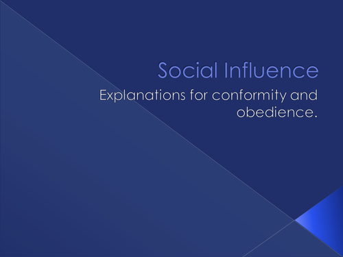 AQA AS Social Influence PowerPoint | Teaching Resources